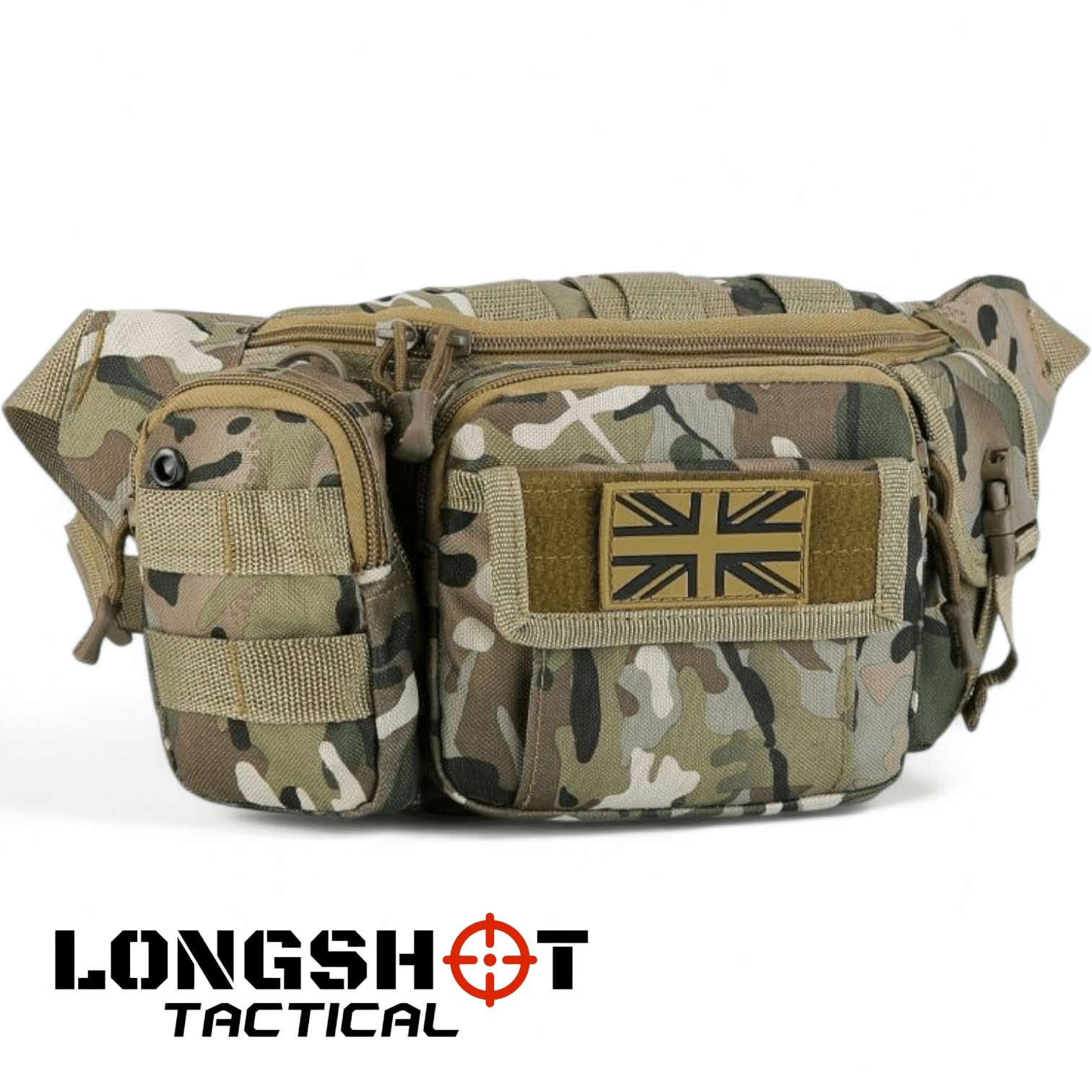 Utility Waist Pack Delta BTP Camo - Tactical Belt Bag | Longshot Tactical